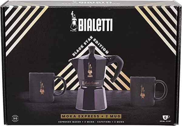Bialetti Set Moka Express + Skodelici 2 kosa | Nanni